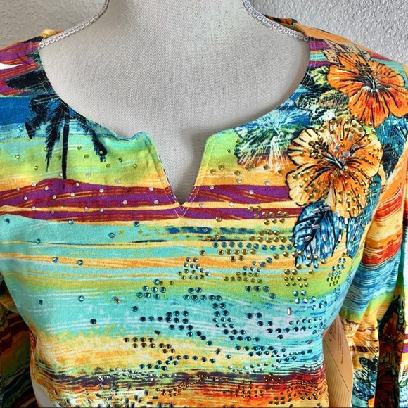 Onque Casuals | Tops | Onque Casual Embellished Top | Poshmark